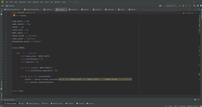 Priyanshu Chaudhary on LinkedIn: Task 3 completed of making a snake ... Priyanshu Chaudhary on LinkedIn: Task 3 completed of making a snake ...