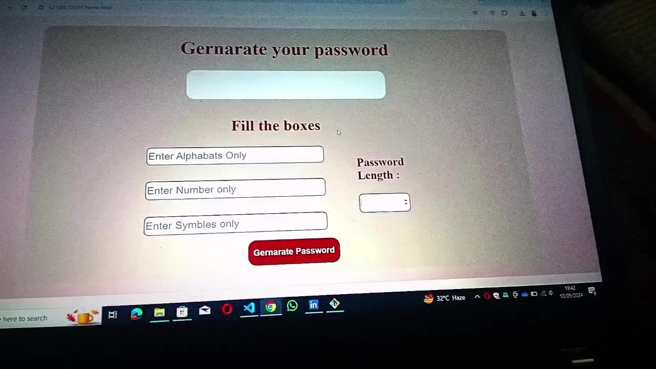 Abir Afridi on LinkedIn: Random Password generator assignment by Sir S ... Abir Afridi on LinkedIn: Random Password generator assignment by Sir S ...