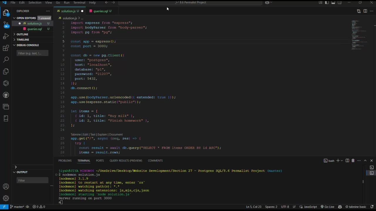 #nodejs #expressjs #postgresql #ejs #webdevelopment #git #fullstack ... #nodejs #expressjs #postgresql #ejs #webdevelopment #git #fullstack ...