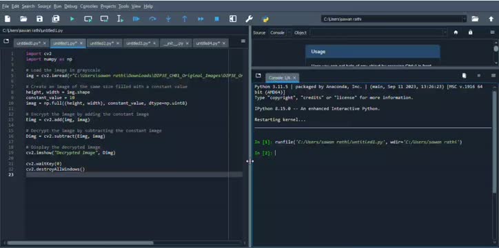 Python script for image encryption using OpenCV | Sawan Rathi posted on ... Python script for image encryption using OpenCV | Sawan Rathi posted on ...