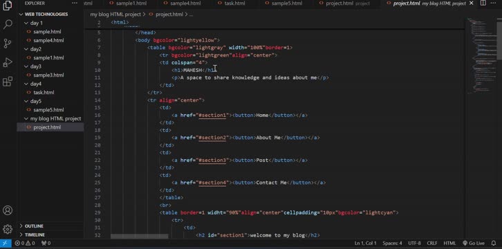 Mahesh goud on LinkedIn: #codegnan #webdevelopment #htmlproject # ... Mahesh goud on LinkedIn: #codegnan #webdevelopment #htmlproject # ...