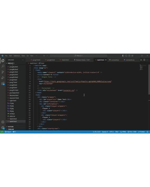 InternPe Task 4 completed Connect -4 using (Html,Cssand JavaScript ... InternPe Task 4 completed Connect -4 using (Html,Cssand JavaScript ...
