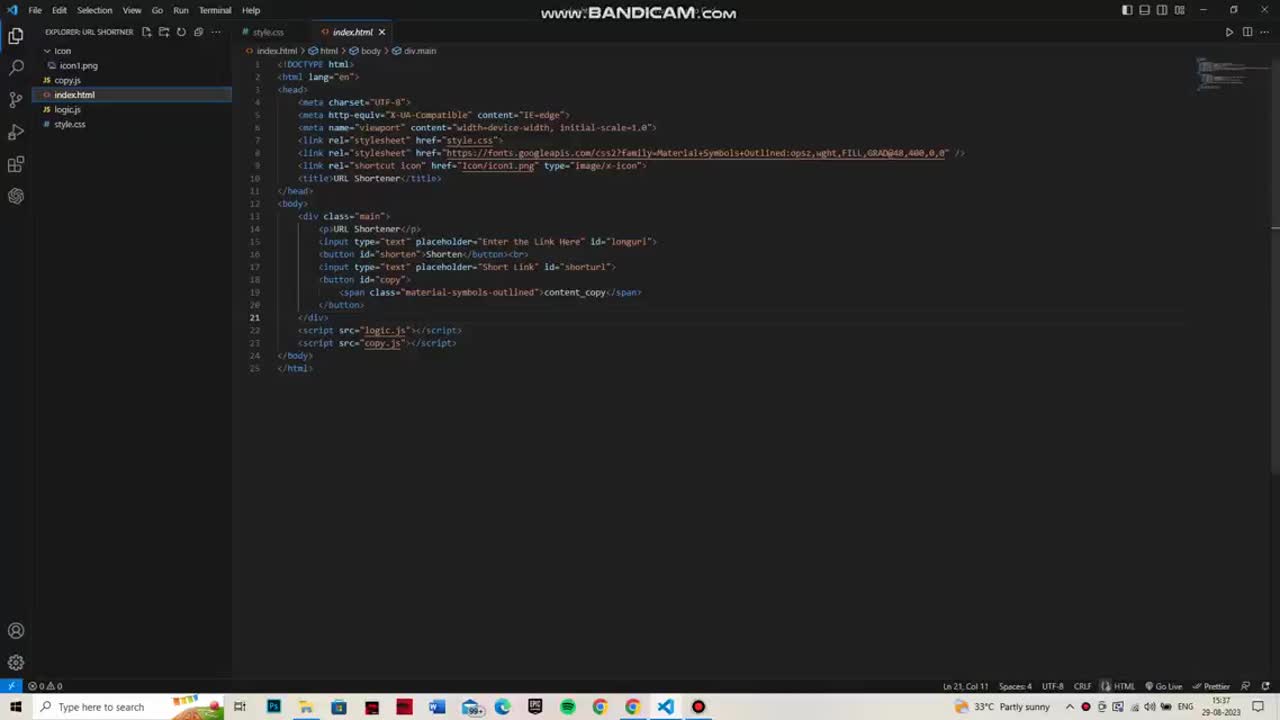 Punit Gavali on LinkedIn: Task 2 : URL Shortener using HTML CSS JS ... Punit Gavali on LinkedIn: Task 2 : URL Shortener using HTML CSS JS ...