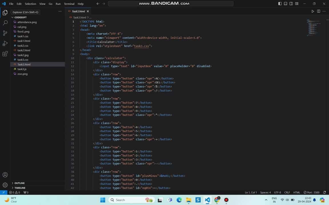 Successfully completed Task 3 at Codesoft in Web development ... Successfully completed Task 3 at Codesoft in Web development ...
