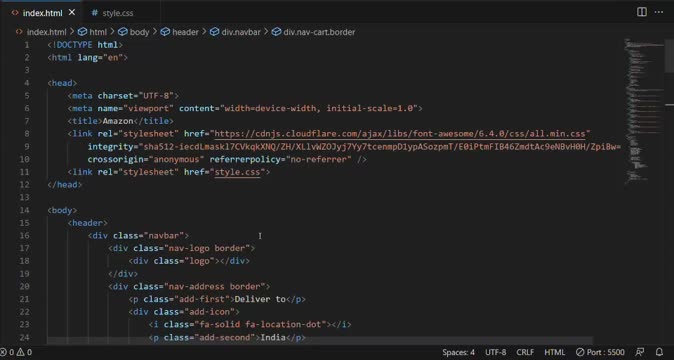 Hariom Yadav on LinkedIn: #octanet #project #html #css #amazon #task Hariom Yadav on LinkedIn: #octanet #project #html #css #amazon #task