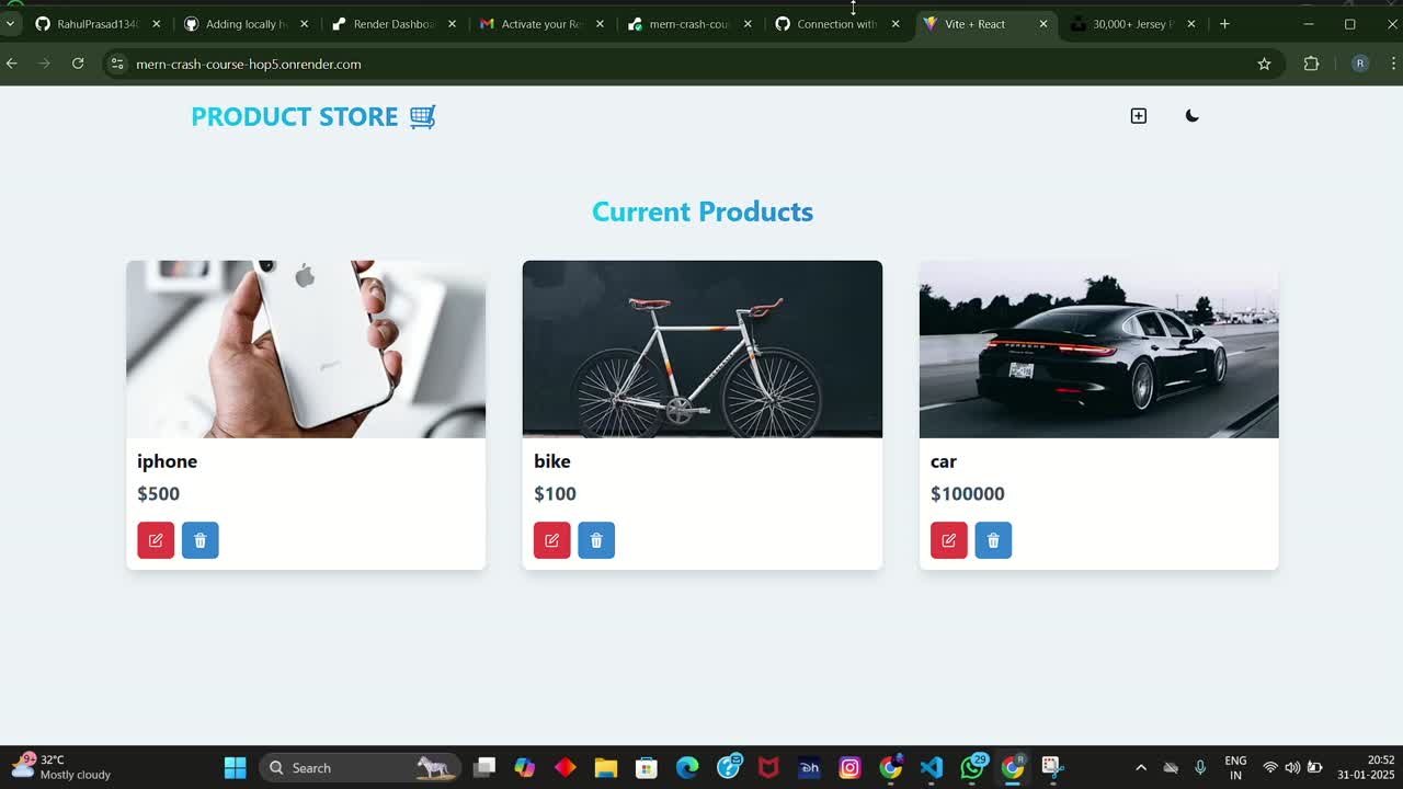 Built a simple full-stack CRUD app for product management using React ... Built a simple full-stack CRUD app for product management using React ...