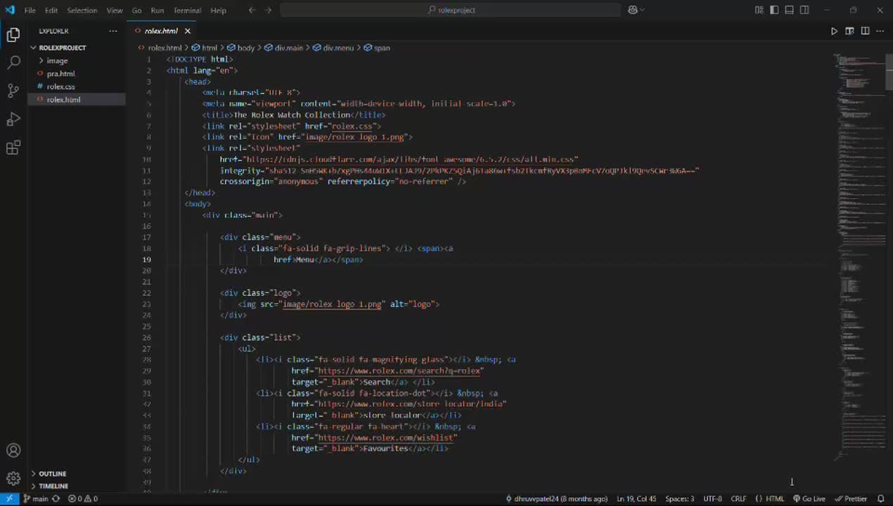 #html #css #webdevelopment #rolexwatch #frontend #uidesign | Dhruv Patel #html #css #webdevelopment #rolexwatch #frontend #uidesign | Dhruv Patel