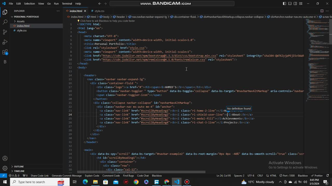 Owais Ahmed Javed on LinkedIn: #personalportfolio #html #css Owais Ahmed Javed on LinkedIn: #personalportfolio #html #css