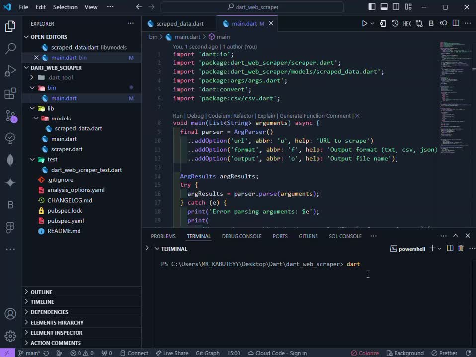 My new project: Dart Web Scraper | Manasseh Kabutey posted on the topic ... My new project: Dart Web Scraper | Manasseh Kabutey posted on the topic ...