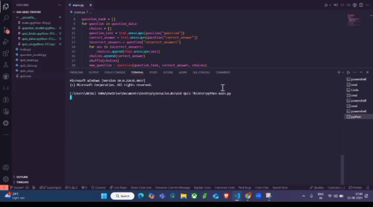 Shreya P. on LinkedIn: #python #tkinter #quizapp #pinnaclelabs # ... Shreya P. on LinkedIn: #python #tkinter #quizapp #pinnaclelabs # ...