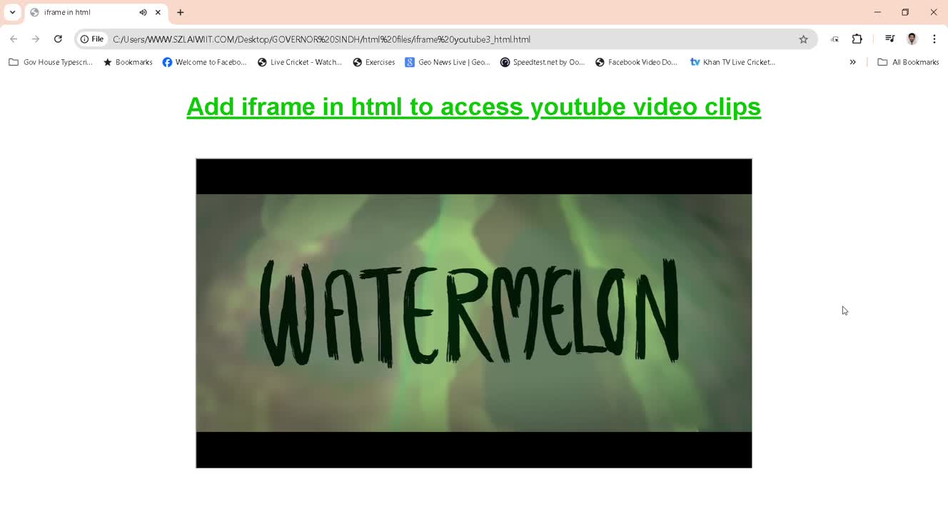 Azmat Ali Akbar on LinkedIn: Small Project: HTML & CSS Add an iframe ... Azmat Ali Akbar on LinkedIn: Small Project: HTML & CSS Add an iframe ...
