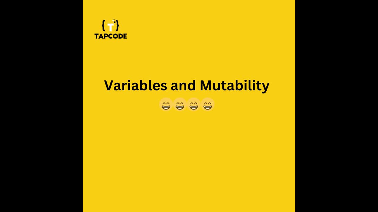 Tap The Code on LinkedIn: Variables and Mutability in RUST Tap The Code on LinkedIn: Variables and Mutability in RUST