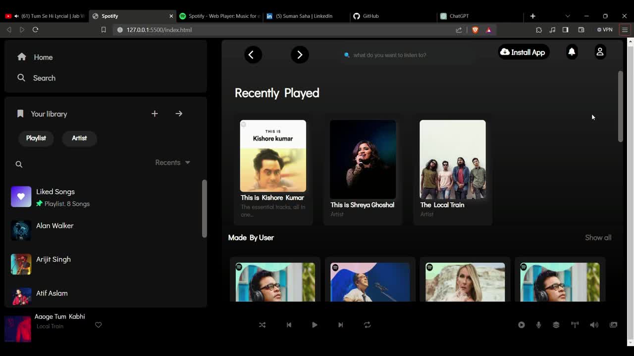 How I recreated Spotify UI using HTML and CSS | Suman Saha posted on ... How I recreated Spotify UI using HTML and CSS | Suman Saha posted on ...