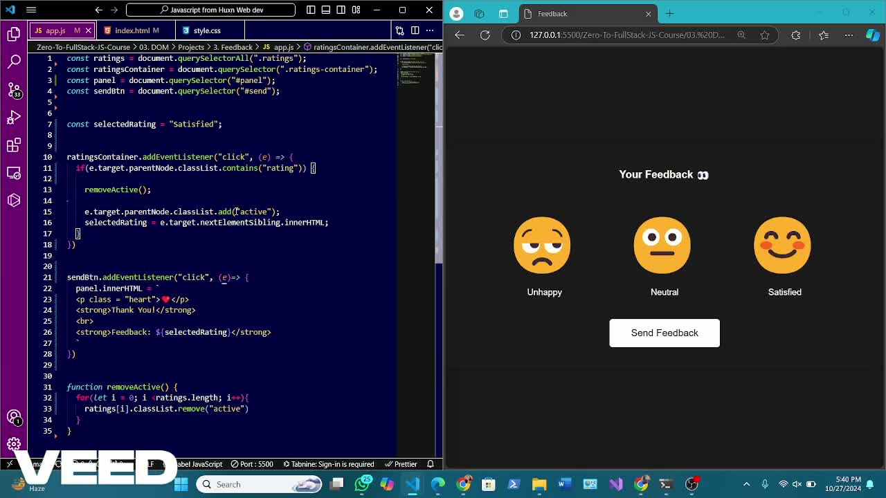 Noor Fatima on LinkedIn: #javascript #domprojects #codingjourney # ... Noor Fatima on LinkedIn: #javascript #domprojects #codingjourney # ...