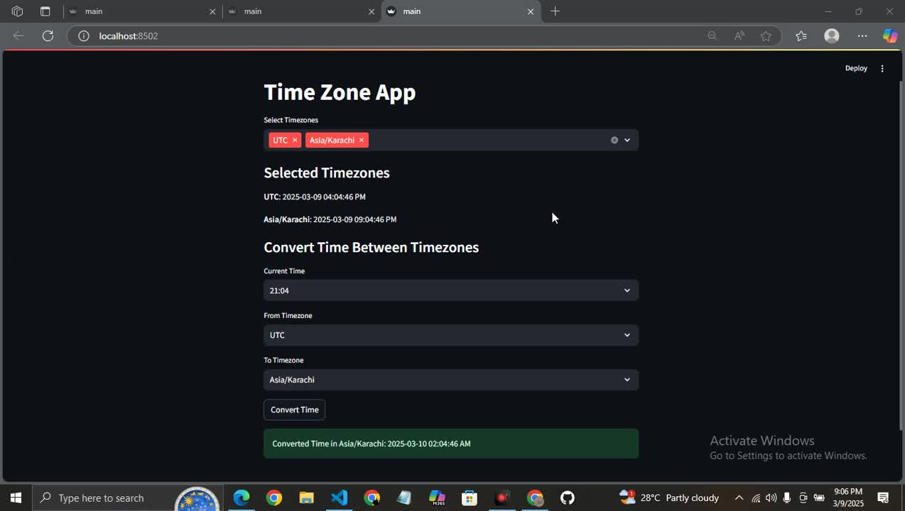 #python #streamlit #uvicorn #timezoneapp #webdevelopment… | Faryal Abbasi #python #streamlit #uvicorn #timezoneapp #webdevelopment… | Faryal Abbasi
