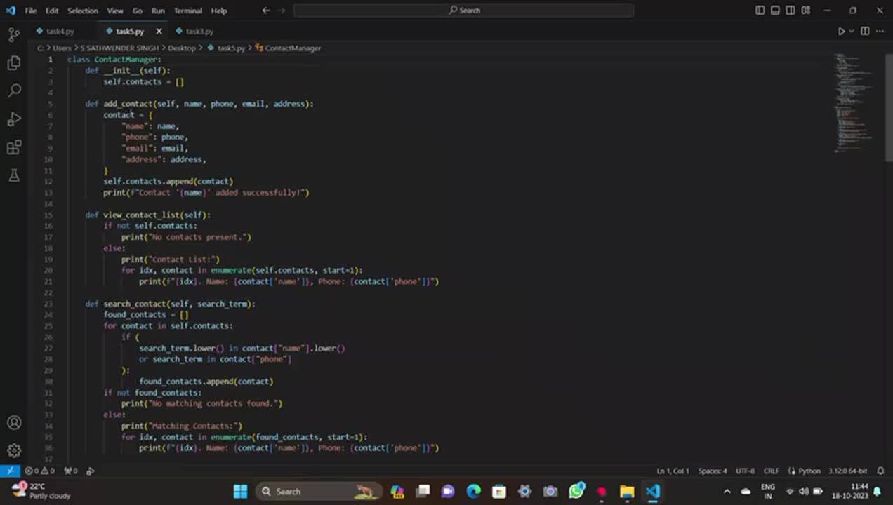 Koushik Reddy on LinkedIn: #codsoft #programmer #internship Koushik Reddy on LinkedIn: #codsoft #programmer #internship