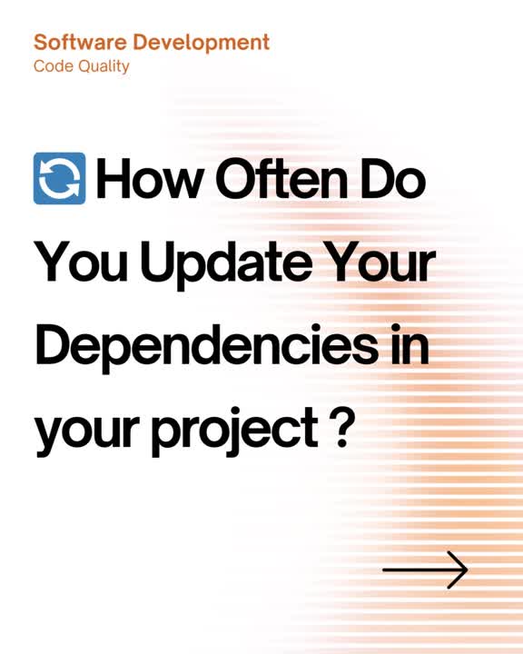 Tyrex Digital on LinkedIn: 🔄 How Often Do You Update Your Dependencies ... Tyrex Digital on LinkedIn: 🔄 How Often Do You Update Your Dependencies ...