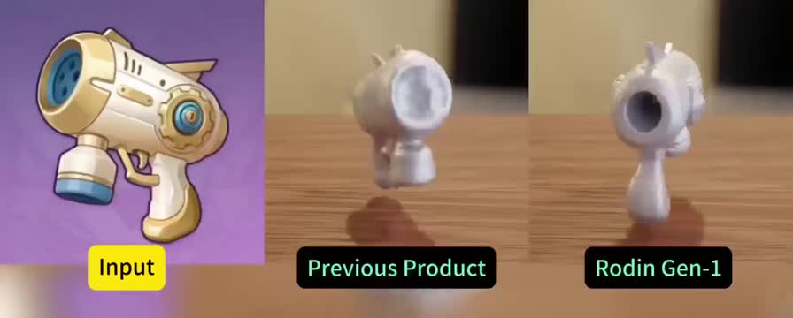 Image to 3D with Rodin Gen-1. Already seems far superior than the ... Image to 3D with Rodin Gen-1. Already seems far superior than the ...