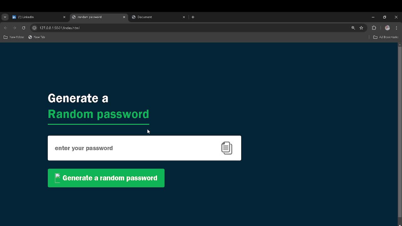 Sami Abdulqadir on LinkedIn: Random Password Generate with javascript Sami Abdulqadir on LinkedIn: Random Password Generate with javascript