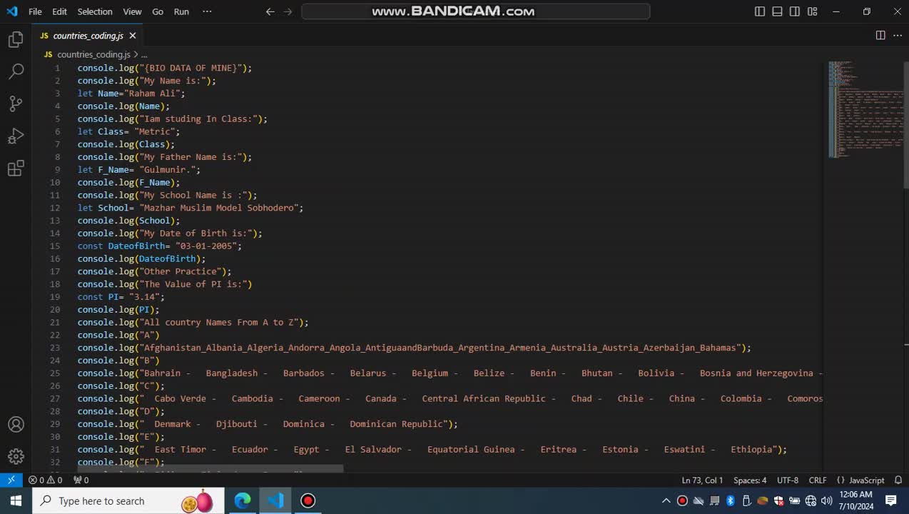 Raham Kalhoro on LinkedIn: #javascript #countries #webdevelopment Raham Kalhoro on LinkedIn: #javascript #countries #webdevelopment
