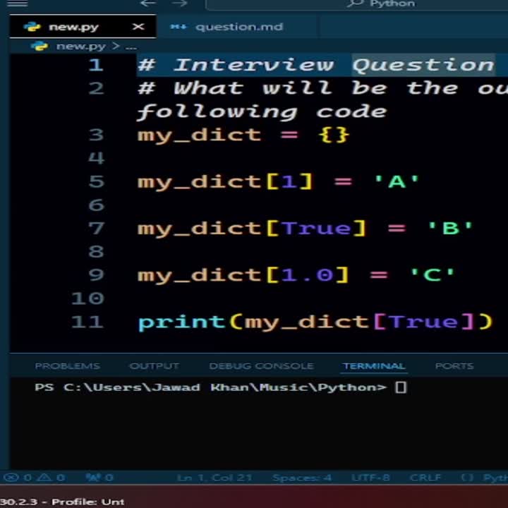 Python Interview Question Dictionary in Python | Python Tutorial for ... Python Interview Question Dictionary in Python | Python Tutorial for ...