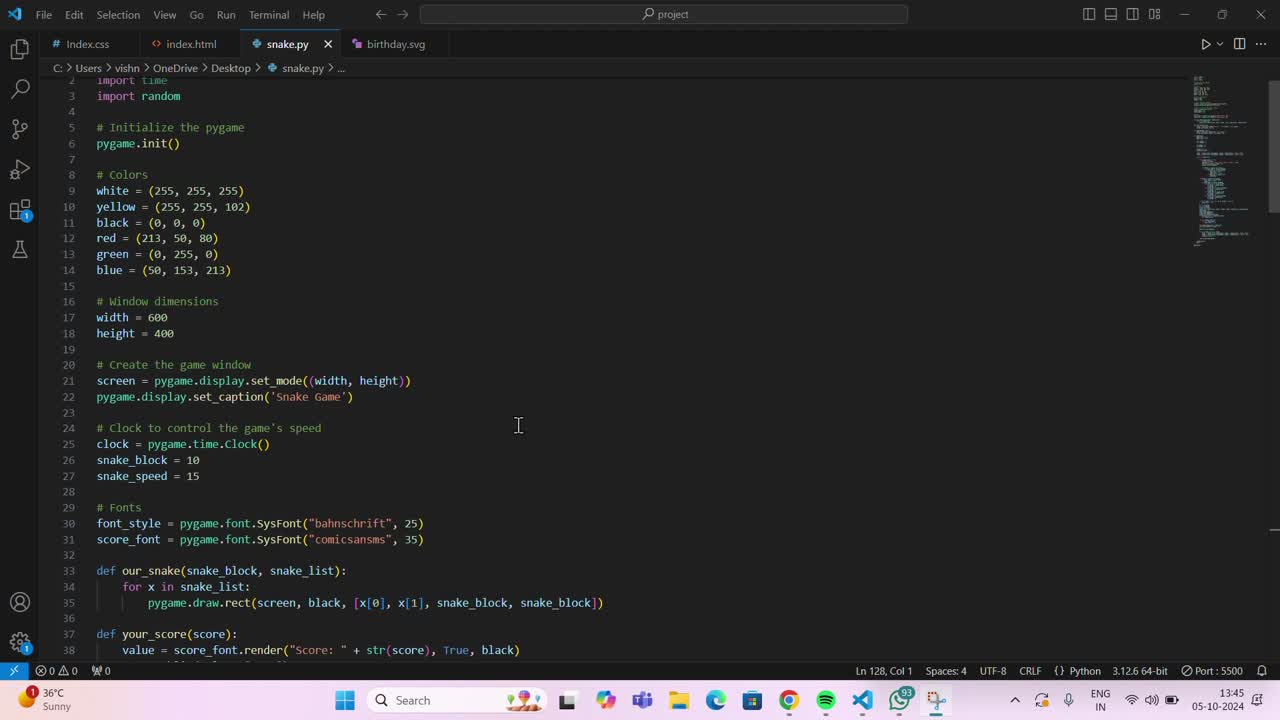 Khushi Vishnoi on LinkedIn: #python #gamedevelopment #continuouslearning Khushi Vishnoi on LinkedIn: #python #gamedevelopment #continuouslearning