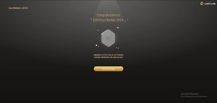 Nikhilesh S on LinkedIn: #365daysleetcodechallenge Nikhilesh S on LinkedIn: #365daysleetcodechallenge