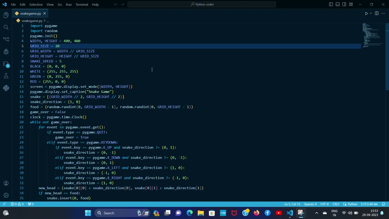 Ankit Dharmari on LinkedIn: Task 3 Snake Game with the help of python👍 ... Ankit Dharmari on LinkedIn: Task 3 Snake Game with the help of python👍 ...