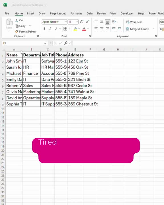 MTraining on LinkedIn: Tired of manually resizing columns? There's a ... MTraining on LinkedIn: Tired of manually resizing columns? There's a ...