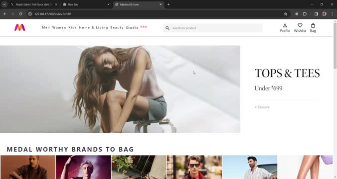 How to clone Myntra Website | Akash Sable { Front-end Developer ... How to clone Myntra Website | Akash Sable { Front-end Developer ...