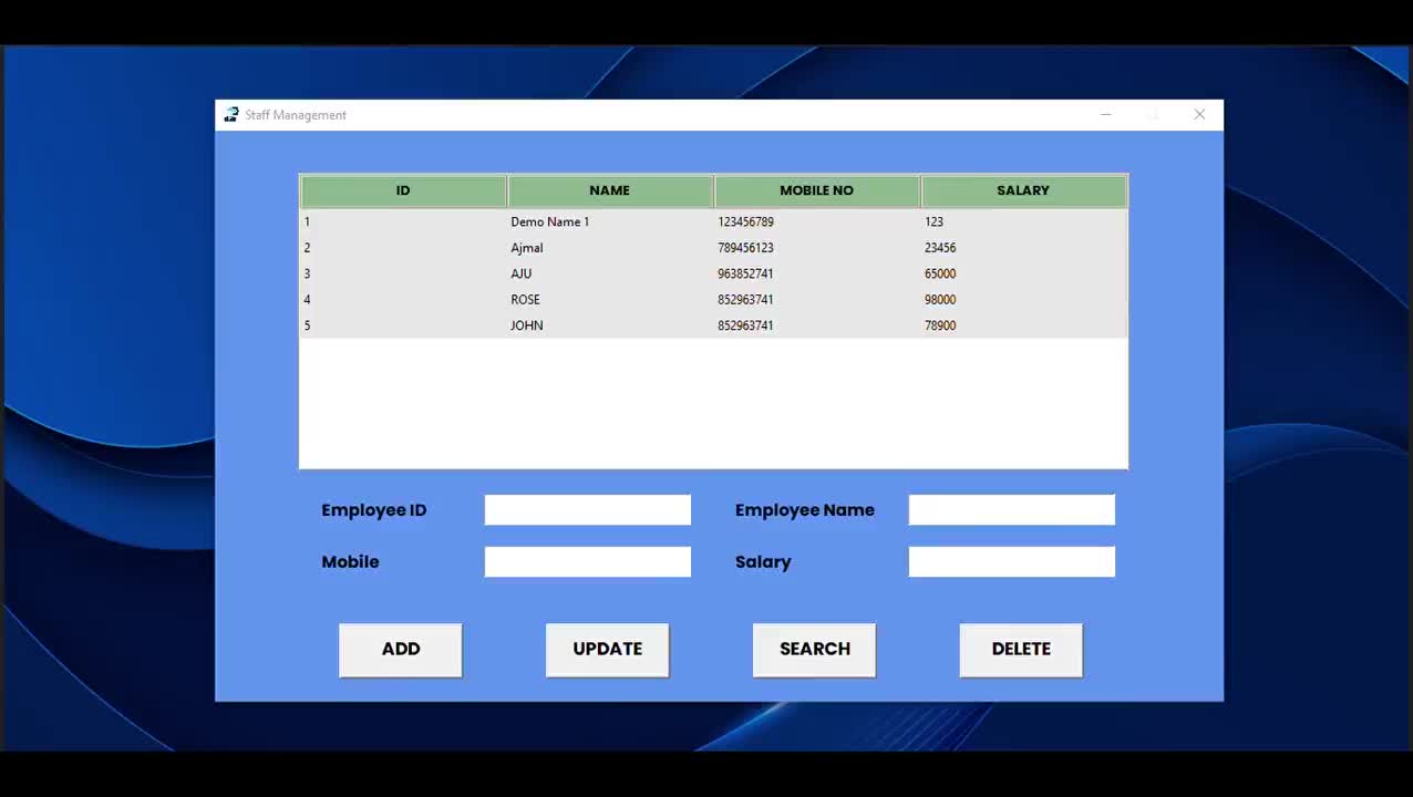 Data management system with Python Tkinter and MySQL | MUHAMMAD AJMAL ... Data management system with Python Tkinter and MySQL | MUHAMMAD AJMAL ...