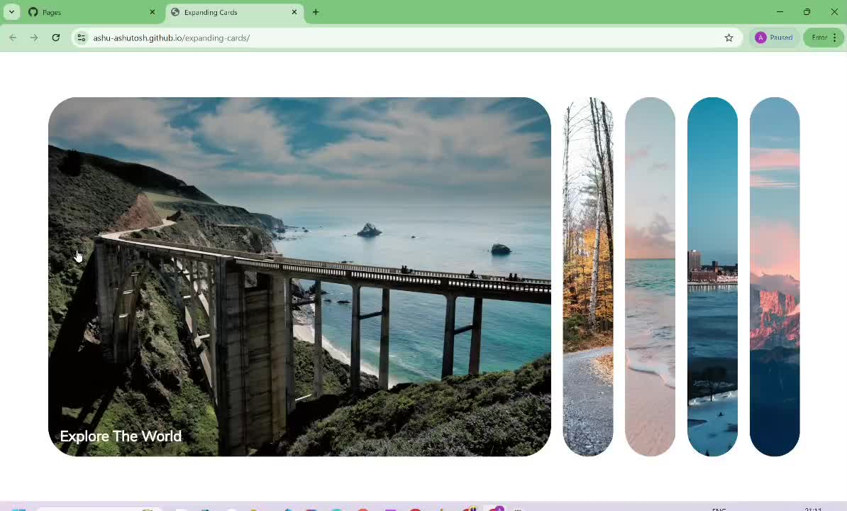 Ashutosh Kumar on LinkedIn: Expanding cards transition effect created ... Ashutosh Kumar on LinkedIn: Expanding cards transition effect created ...