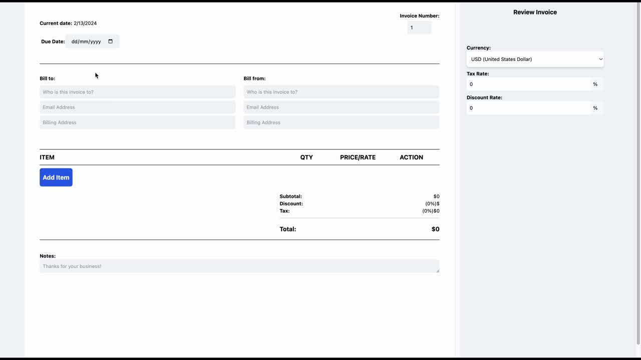 Launching Invoice Generator with HTML, CSS, JavaScript | Yash Khurana ... Launching Invoice Generator with HTML, CSS, JavaScript | Yash Khurana ...