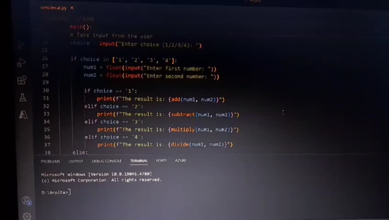 Completed Simple calculator with python | Arpita Ukey posted on the ... Completed Simple calculator with python | Arpita Ukey posted on the ...