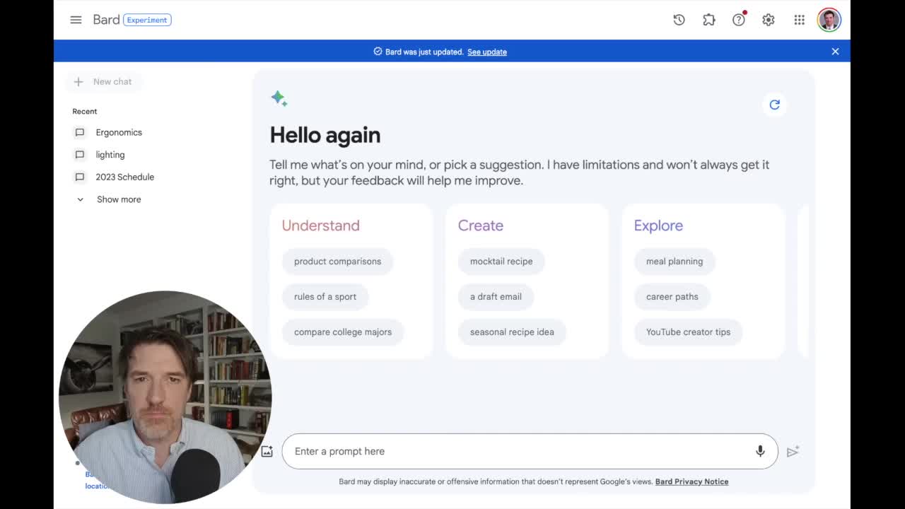Conor Grennan on LinkedIn: Huge Google Bard Update! I just got access ... Conor Grennan on LinkedIn: Huge Google Bard Update! I just got access ...