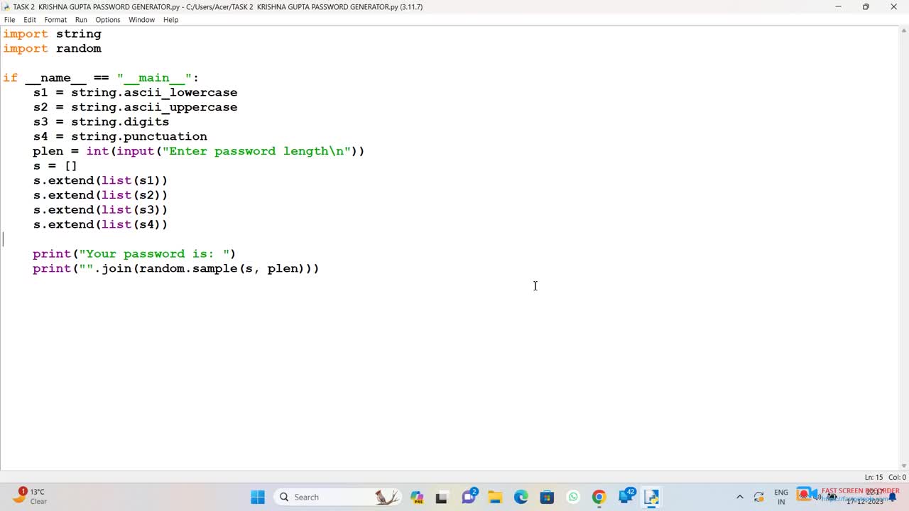 Krishna Gupta on LinkedIn: #pythonprogramming #codsoft # ... Krishna Gupta on LinkedIn: #pythonprogramming #codsoft # ...