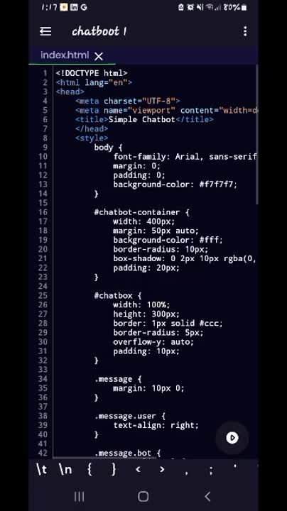 Uqba Khan on LinkedIn: #html #css #webdevelopment #chatbot #frontend Uqba Khan on LinkedIn: #html #css #webdevelopment #chatbot #frontend