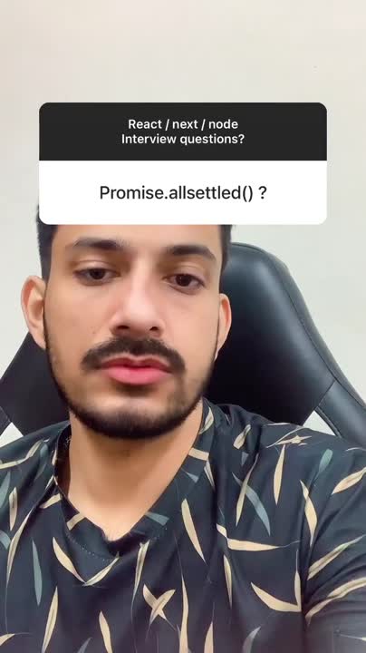 What is Promise.allSettled() in React js ? [coding lessons⦠| Anas Khan What is Promise.allSettled() in React js ? [coding lessons⦠| Anas Khan