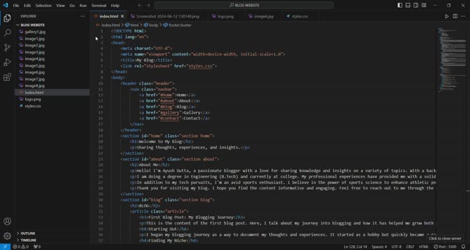 Created my first website with HTML and CSS | Ayush Dutta posted on the ... Created my first website with HTML and CSS | Ayush Dutta posted on the ...