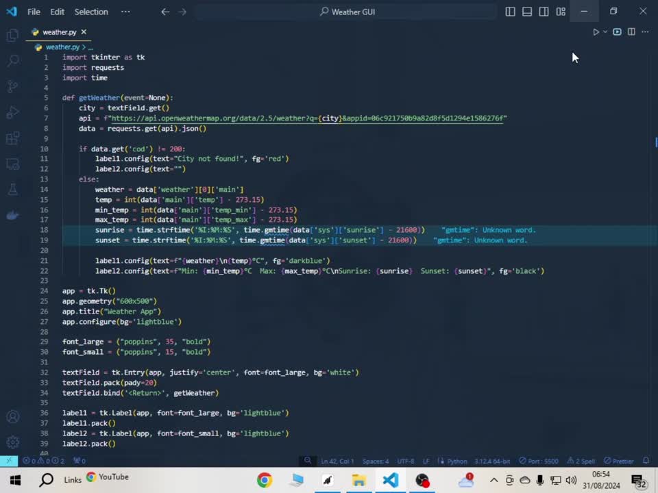 Asad Ullah on LinkedIn: #python #programming #weatherapp #tkinter # ... Asad Ullah on LinkedIn: #python #programming #weatherapp #tkinter # ...