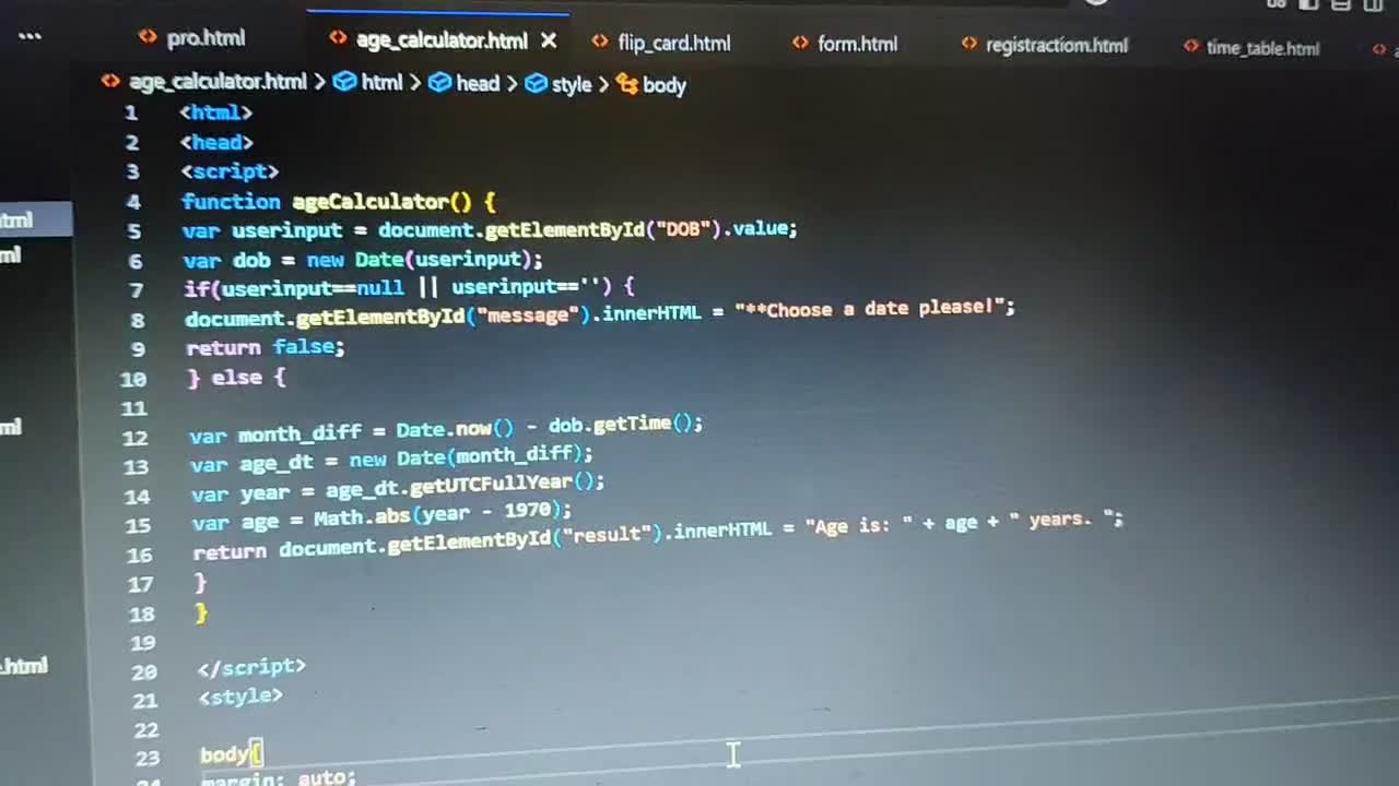 #agecalculator #html #css #js | Mayuri Navale #agecalculator #html #css #js | Mayuri Navale