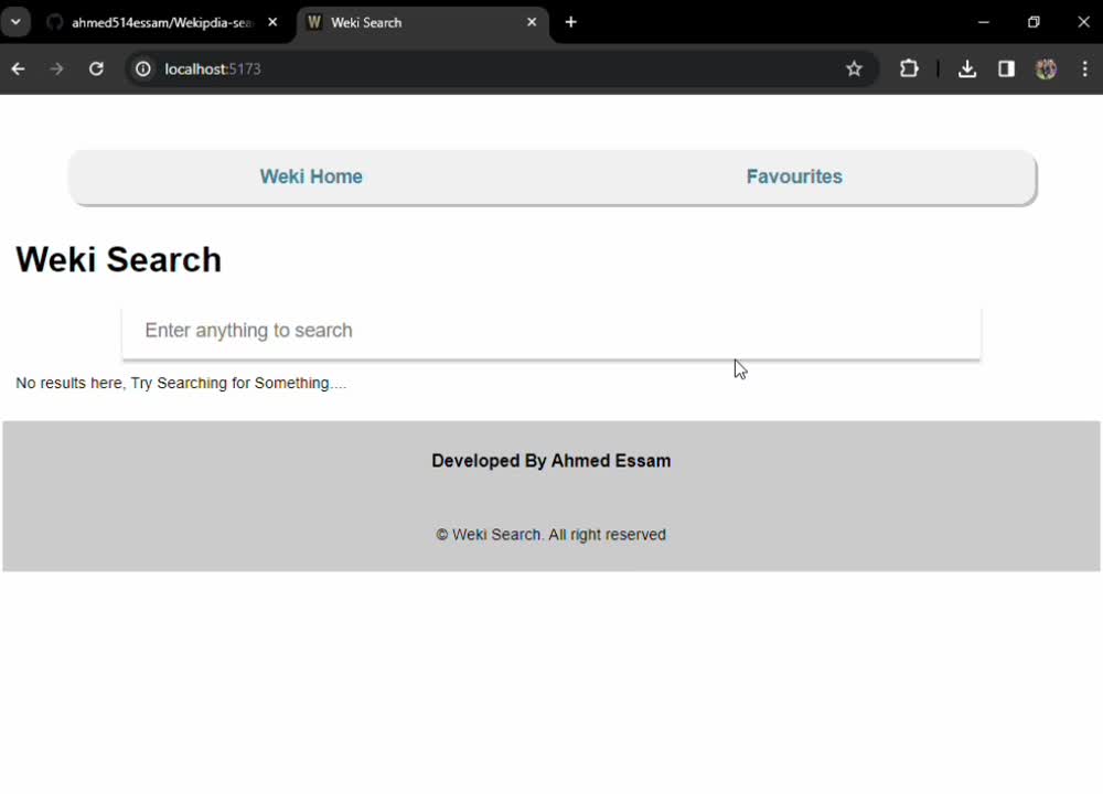 Ahmed Essam on LinkedIn: New work using React, wekibdia search engine ... Ahmed Essam on LinkedIn: New work using React, wekibdia search engine ...