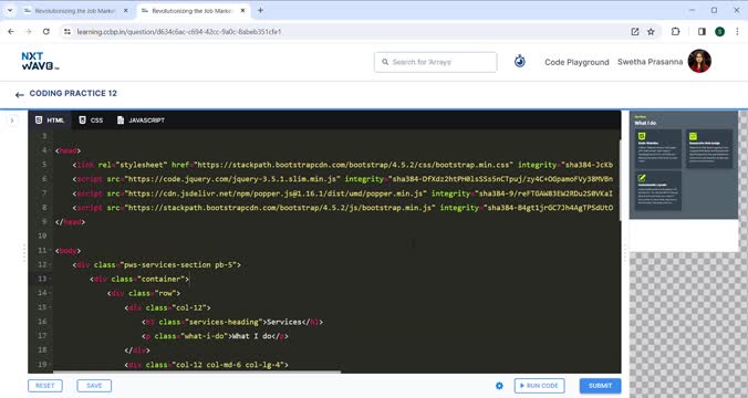 Swetha Naidu on LinkedIn: #day22 #30daysofcode #ccbp #nxtwave #ccbp ... Swetha Naidu on LinkedIn: #day22 #30daysofcode #ccbp #nxtwave #ccbp ...
