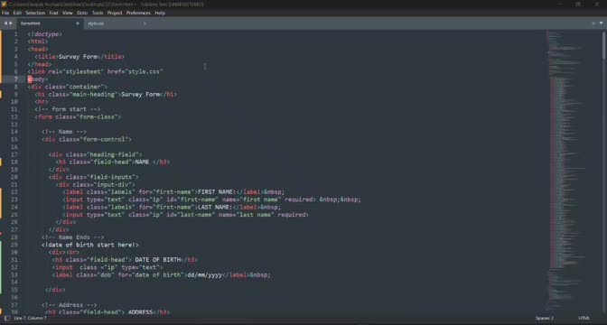 Deepak Roshan on LinkedIn: #html #css #surveyform #frontenddevelopment Deepak Roshan on LinkedIn: #html #css #surveyform #frontenddevelopment