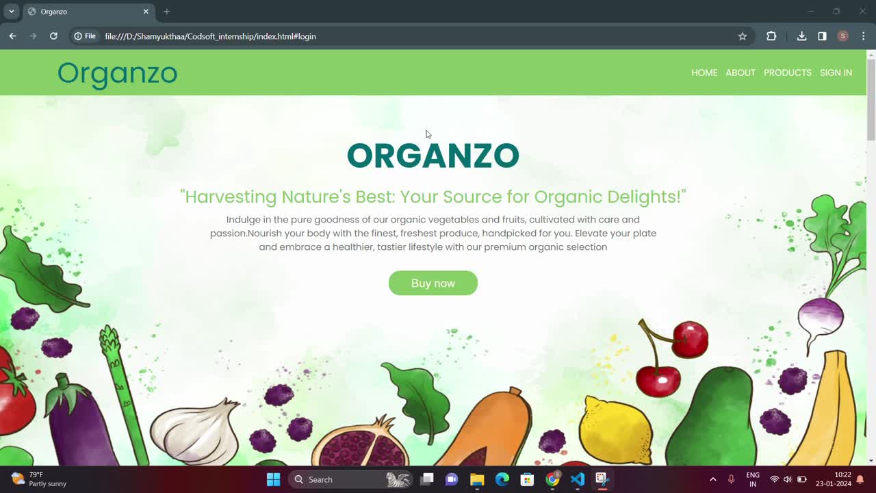 Created a landing page for an organic farm | Shamyukthaa P posted on ... Created a landing page for an organic farm | Shamyukthaa P posted on ...
