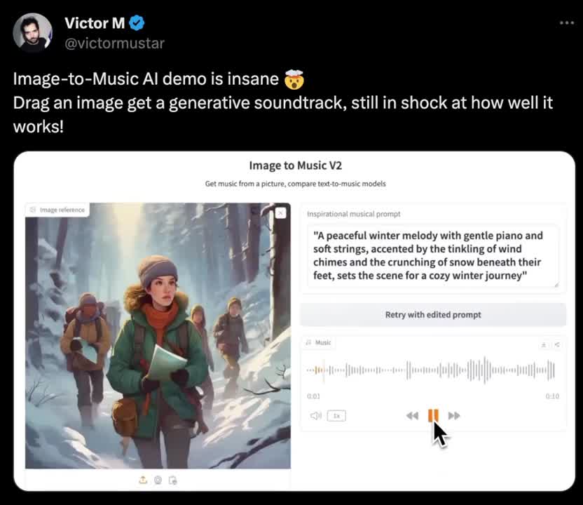 Victor Mustar on LinkedIn: ๐ถ Generative audio is getting there! Check ... Victor Mustar on LinkedIn: ๐ถ Generative audio is getting there! Check ...