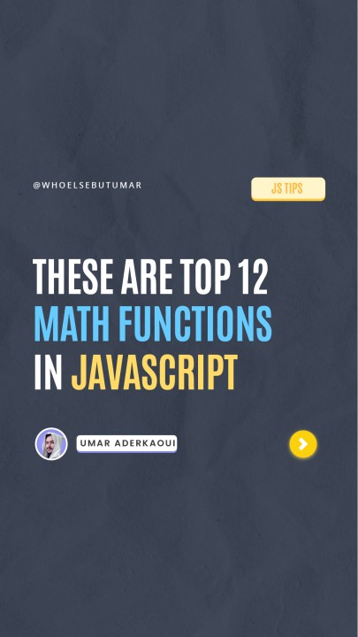 Omar ADERKAOUI ☁️ on LinkedIn: #javascript #javascriptdevelopers # ... Omar ADERKAOUI ☁️ on LinkedIn: #javascript #javascriptdevelopers # ...