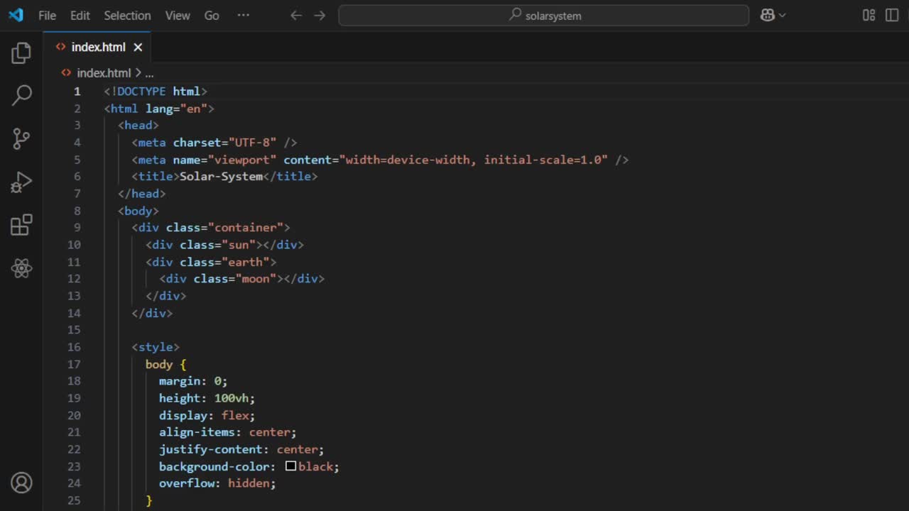 Creative Solar-System Using Html And Css (Dom). 💯💯😌😌😌 | Frederick Ikechukwu Creative Solar-System Using Html And Css (Dom). 💯💯😌😌😌 | Frederick Ikechukwu