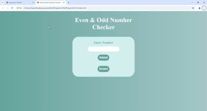 Hunza Talha khan on LinkedIn: #evenandoddchecker #javascript # ... Hunza Talha khan on LinkedIn: #evenandoddchecker #javascript # ...