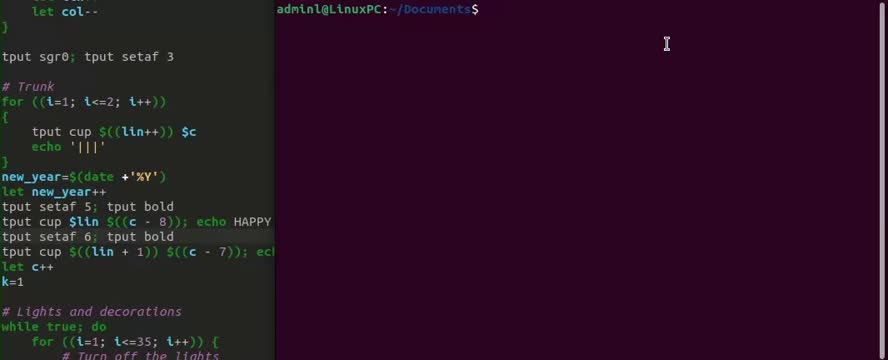 Sergei Smyslov on LinkedIn: #newyear #script #linux #cli Sergei Smyslov on LinkedIn: #newyear #script #linux #cli